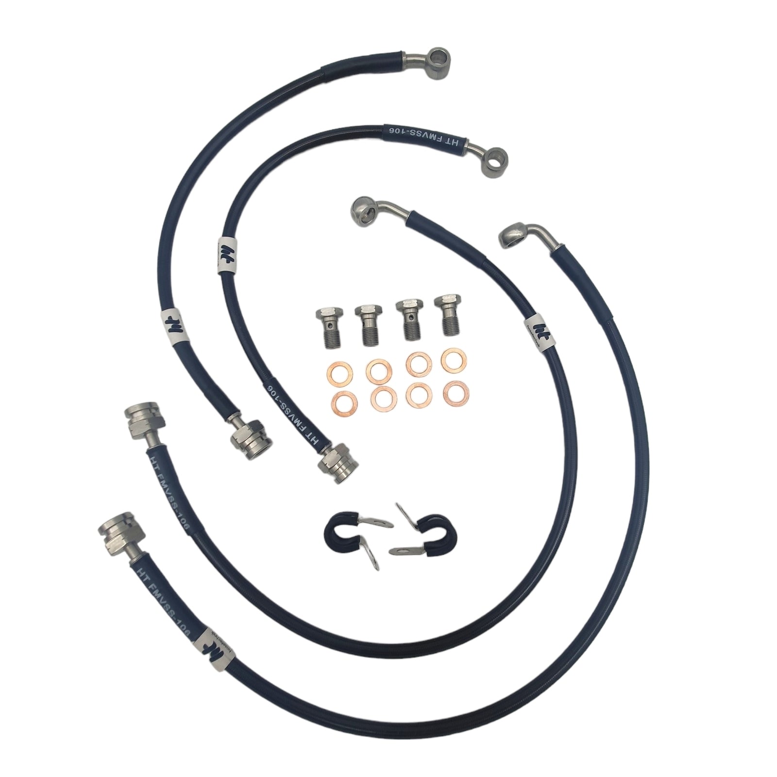 Mazda RX8 Hosetechnik Braided Brake Hose Kit – Carbon Autohaus