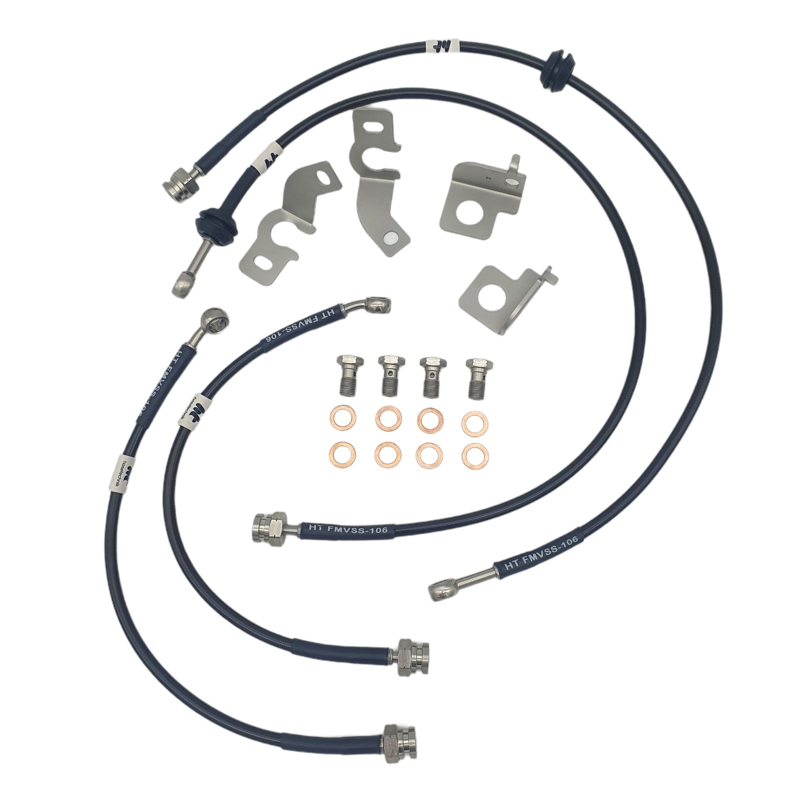 Toyota GT86 Hosetechnik Braided Brake Hose Kit – Carbon Autohaus