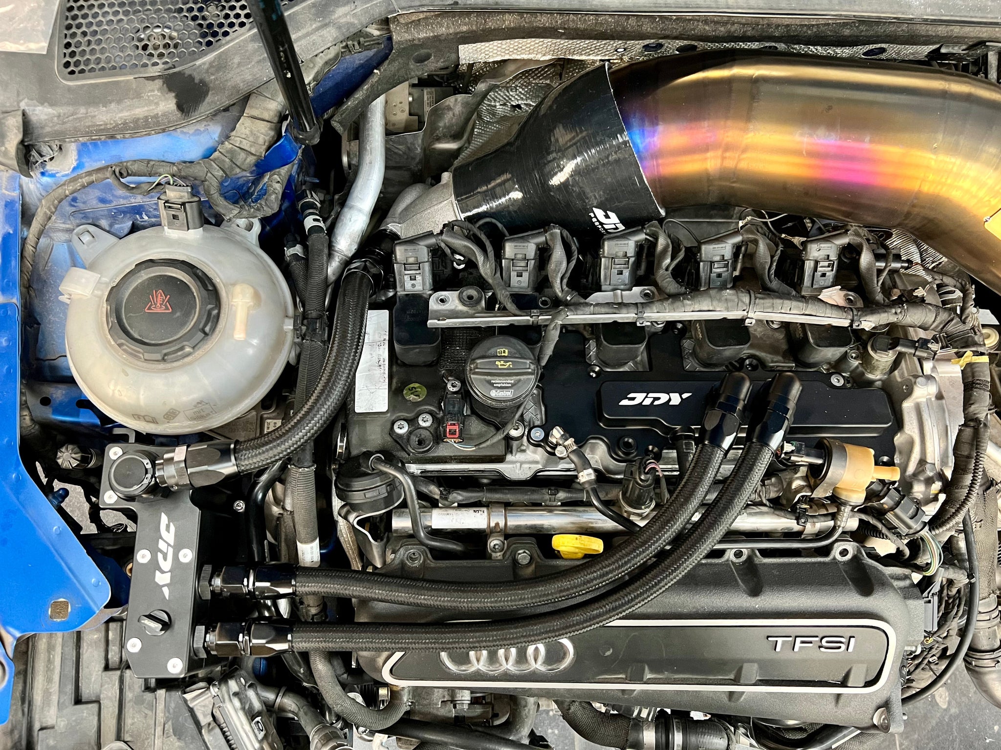 JDY Audi RS3/TTRS 2.5TFSI Engine Oil Catch Can PCV Delete Kit – Carbon ...