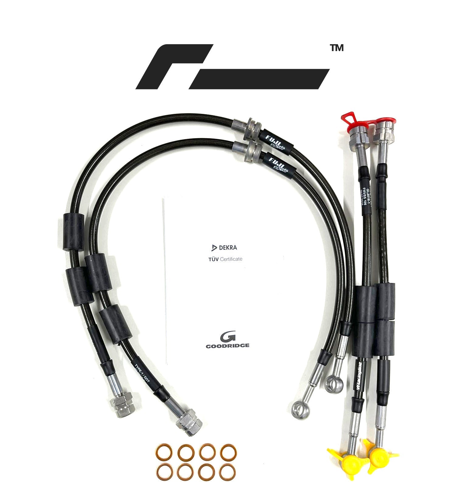 Racingline Braided Brake Line Kit – MQB, MK7 [VWR69G7KIT] – Carbon Autohaus
